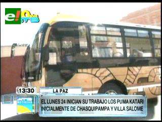 Los Puma Katari comienzan a operar el lunes 24 – eju.tv