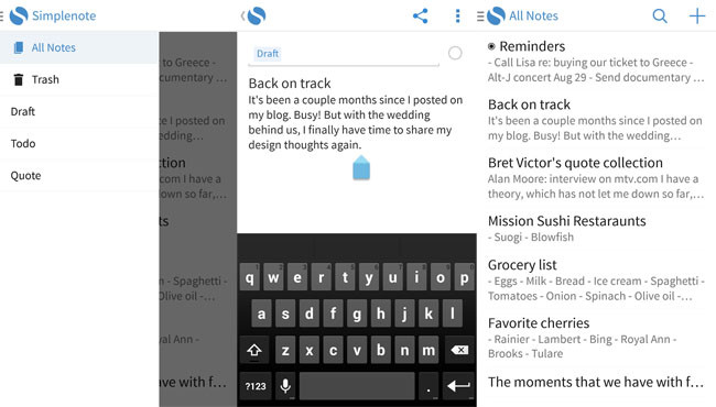 Simplenote para Android, la sencilla aplicación de notas de los creadores de WordPress – eju.tv
