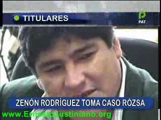 Zenón Rodríguez toma caso Rózsa – eju.tv