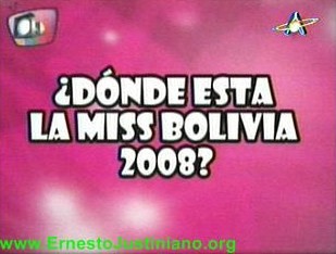 ¿Dónde está la Miss Bolivia 2008′? – eju.tv