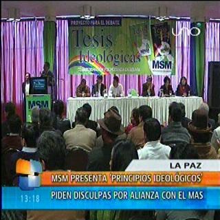 MSM presenta “Principios Ideológicos”. MAS dice que son copia de la ...