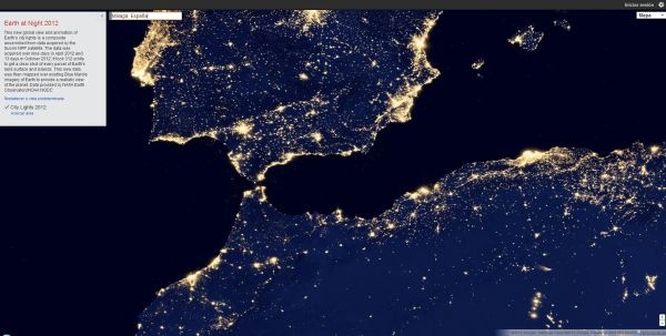 Google Maps añade capa para navegar por el planeta bajo visión nocturna ...