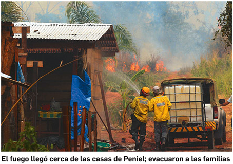 Incendio forestal en Roboré pone en riesgo a 5 poblaciones; analizan ...