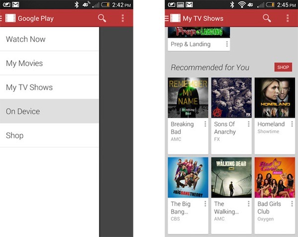 Actualización de Google Play Movies & TV trae mejores menús y ...