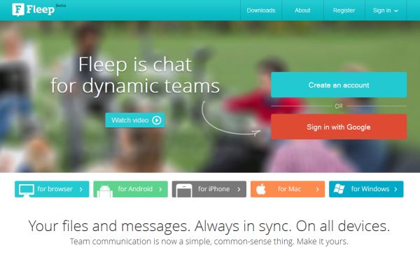 Fleep, sencillo servicio de comunicación para grupos – eju.tv