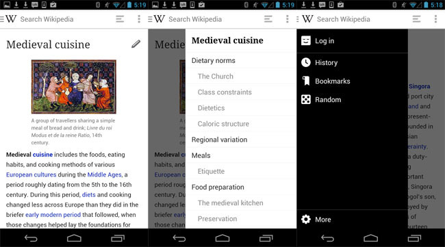 Wikipedia Beta para Android nos presenta su nueva interfaz, la edición ...