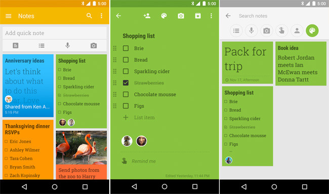 Google Keep para Android, ahora con uso compartido y colaboración de ...