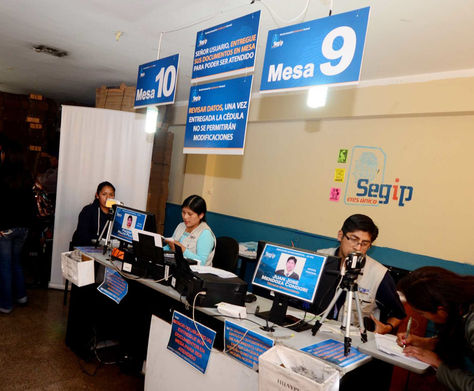 El Segip amplía a fines de semana la atención para tramitar cédulas de ...