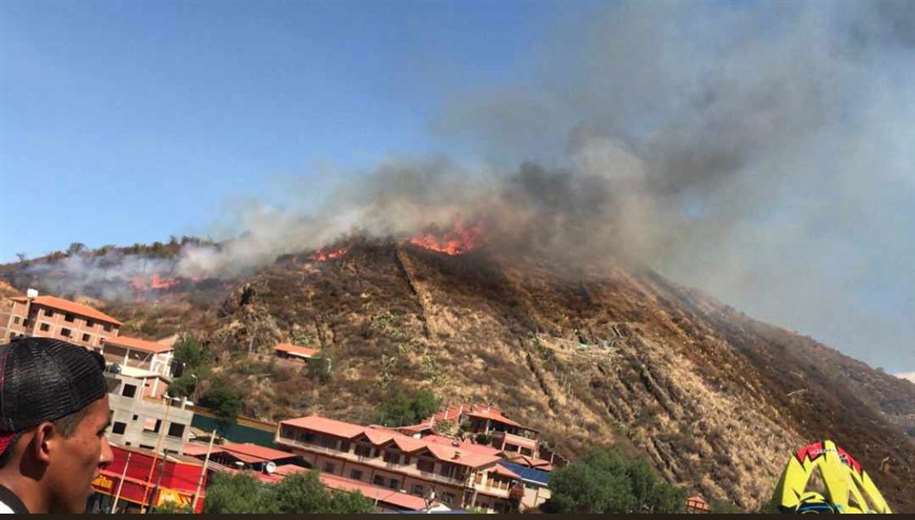 Arde el cerro donde se encuentra el Cristo de la Concordia en ...