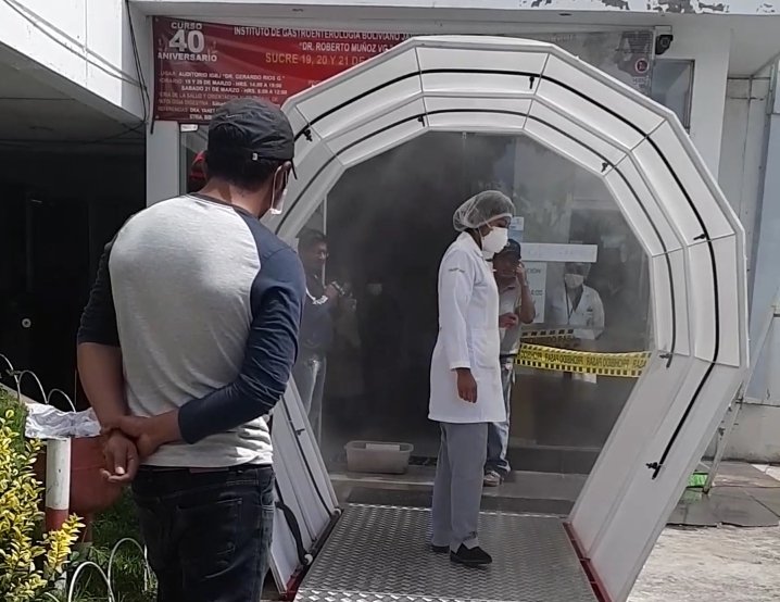 Emprendedor orureño construye cámaras de desinfección contra el Covid ...